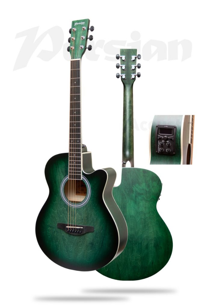 Guitarra Electroacustica Persian Ref: AF-H00LC-BL Verde Esmeralda ...